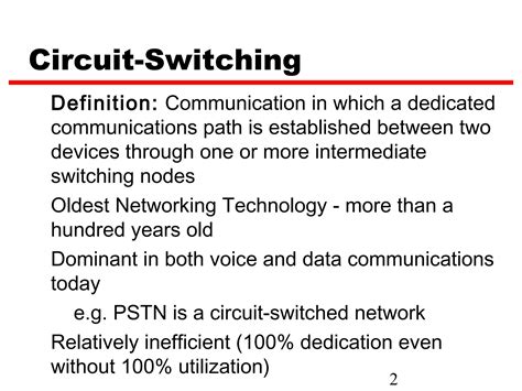 Network Layer And Circuit Switching Ppt