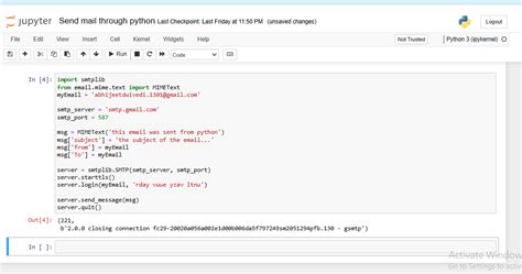 Send Email To Anyone Through Python Abhijeet Dwivedi Medium