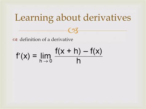 Simple Calculus Overview Part 1 Ppt