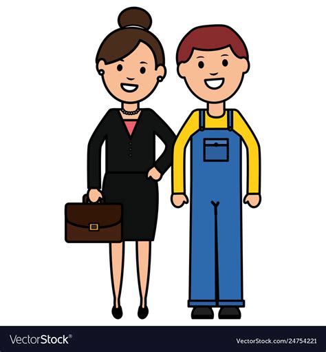 Young Businesswoman With Constructor Builder Vector Image