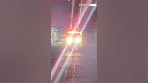 Burbank Fire Engine 11 Responding From Station 11 To A Traffic