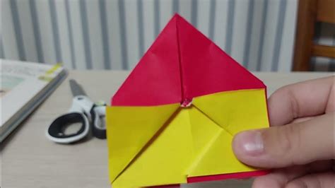 과학 색종이 접기 크리스마스 🎄 모자 크리스마스 삭탕 Youtube