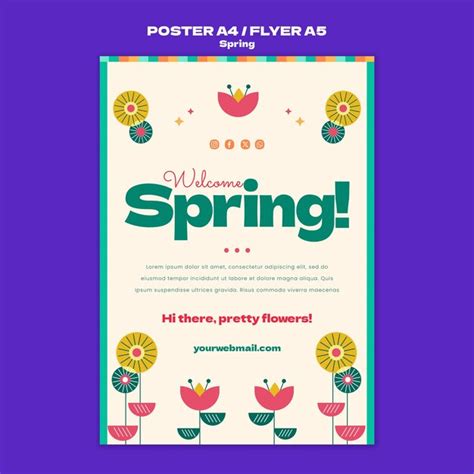 Free Psd Spring Template Design
