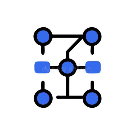 Dynamic Algorithm Symbol Representation Stock Illustration
