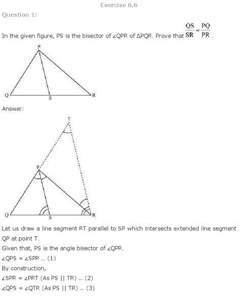 Ncert Solutions Class 10 Maths Ch 6 Triangles Free Ncert Books