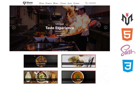 Master Restaurant Food And Restaurant Html5 Css3 Theme Website Template Restaurant Themes