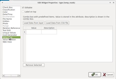 QGIS And The Value Map Widget North River Geographic Systems Inc