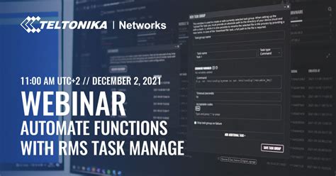 Automate Functions With RMS Task Manager