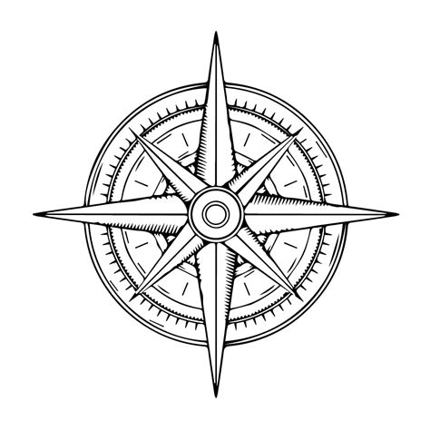 Desenhos De Rosa Dos Ventos Grátis Para Colorir E Imprimir