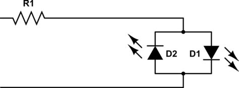 Reverse Polarity Connect A Single LED To A Reversable Circuit Electrical Engineering Stack