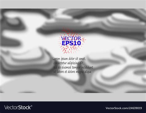 Black And White Waveforms Blurred Abstract Vector Image