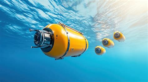Autonomous Underwater Vehicle Fleet Premium Ai Generated Image