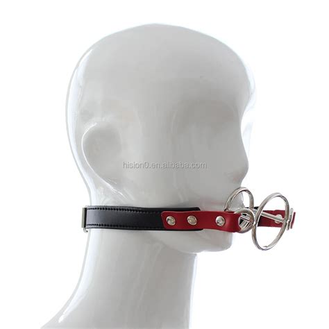 Deep Throat Two Stainless Steel Ring Bondage Mouth For Penise Insert