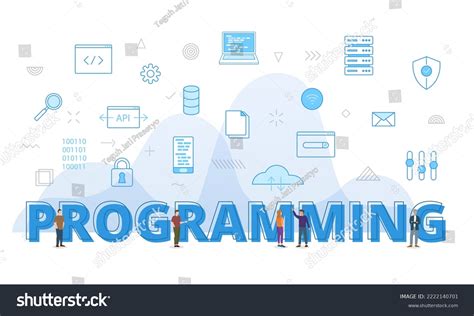 Programming Code Software Development Campaign Concept Stock Vector Royalty Free 2222140701