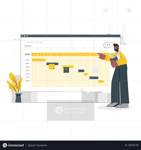 Project Timeline Animated Icon Download In Json Lottie Or Mp4 Format