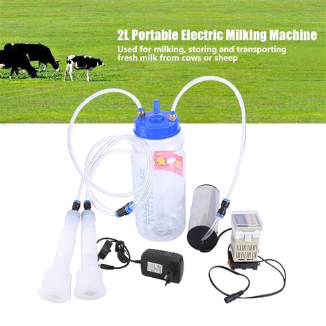 2l Portable Manual Milking Machine Milker Cow Sheep Goat Milking Machine
