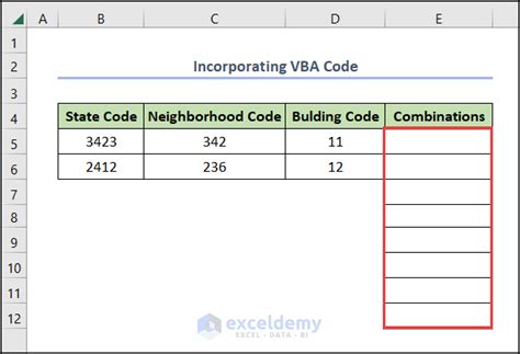 How To Generate All Possible Combinations Of A Set Of Numbers In Excel