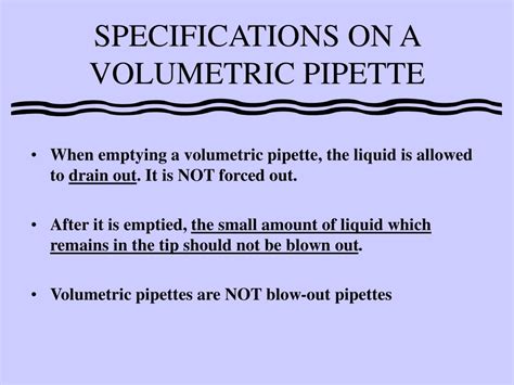 Volumetric Pipette Diagram