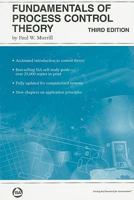 Fundamentals Of Process Control Theory By Paul W Murrill Alibris