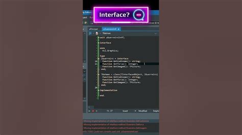Interface Ou Contrato😱🤩🚀 Developer Programação Delphi Dicasdelphi