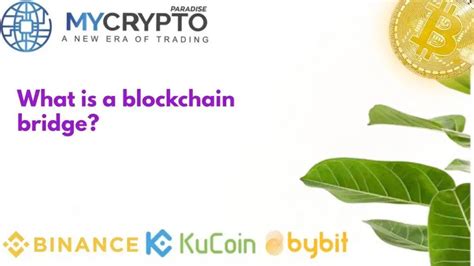 What Is A Blockchain Bridge Mycryptoparadise
