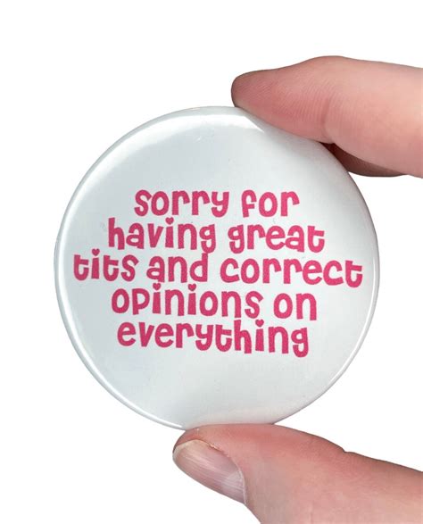 Great Tits Button Funny Button Meme Buttons Gen Z Ts Etsy