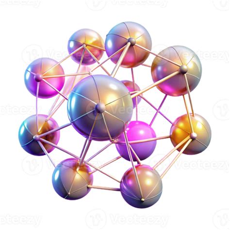 Serene Creative Chromatic Orbs Interconnected By Thin Glowing Filaments Resembling A Complex