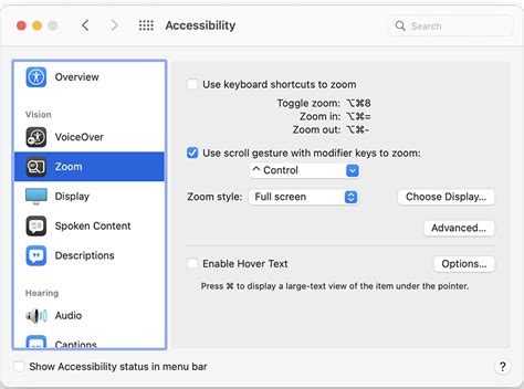 Mac OS Centre For Accessibility Australia