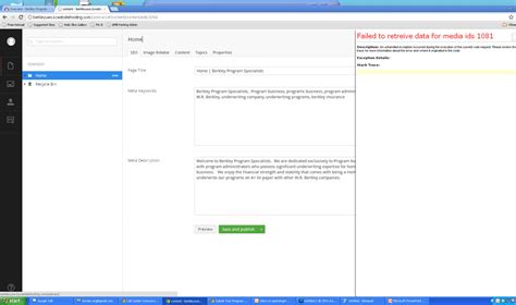 umbraco admin error failed to retreive data for media id 1078