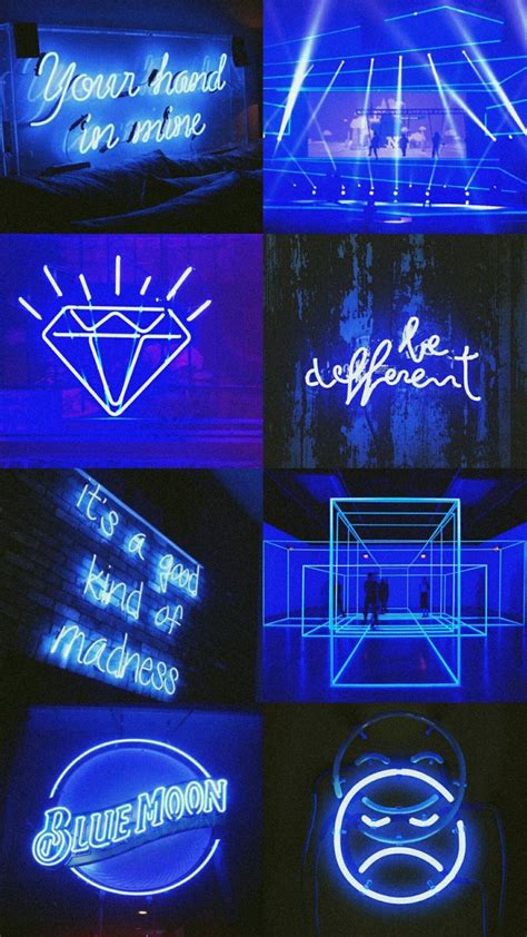 Blue Aesthetic Neon Wallpapers On Wallpaperdog