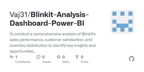 Github Vaj31blinkit Analysis Dashboard Power Bi To Conduct A