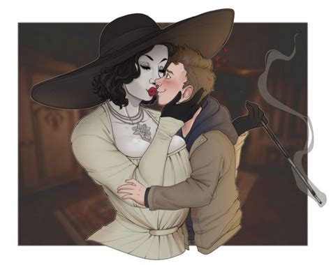 Commission Lady Dimitrescu X Ethan Winters From Re Village For
