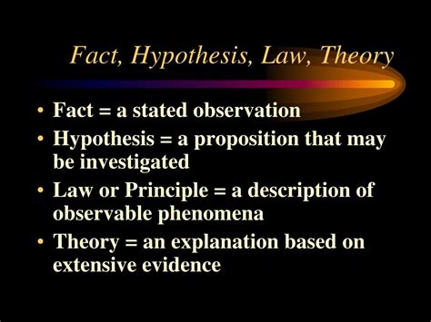 Ppt Fact Hypothesis Law Theory Powerpoint Presentation Free