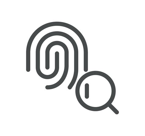 Biometric Related Icon Outline And Linear Vector 24233528 Vector Art