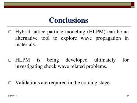 Ppt Wave Propagation Prediction In Homogeneous Materials Using Hybrid Lattice Particle
