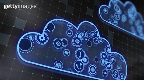 3d Rendering The Concept Of Cloud Technologies And Server Data