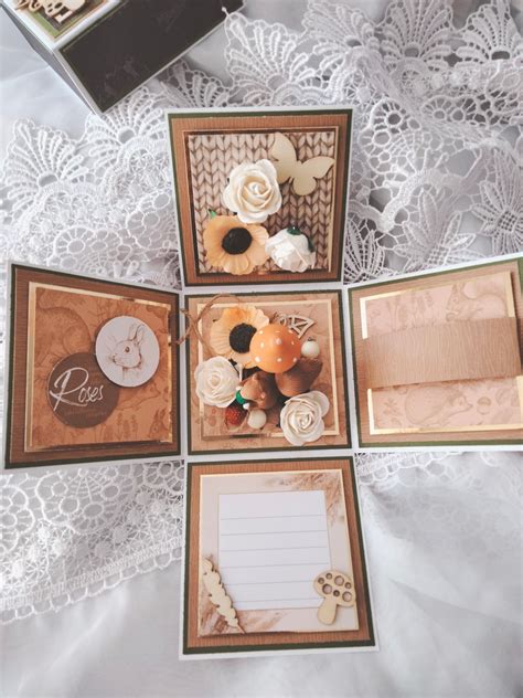 Exploding Box Card Etsy