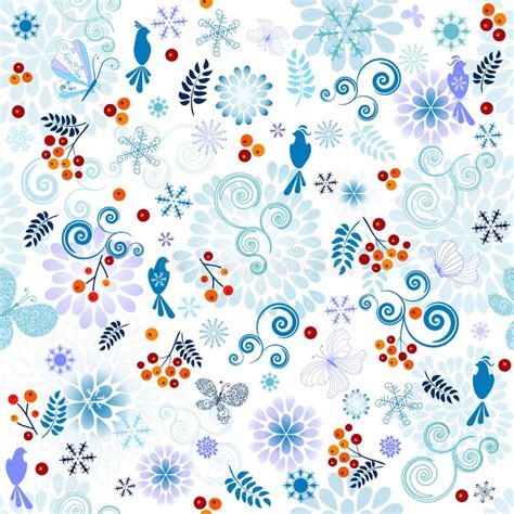Winter Repeating Pattern Stock Vector Illustration Of Circle 22109937