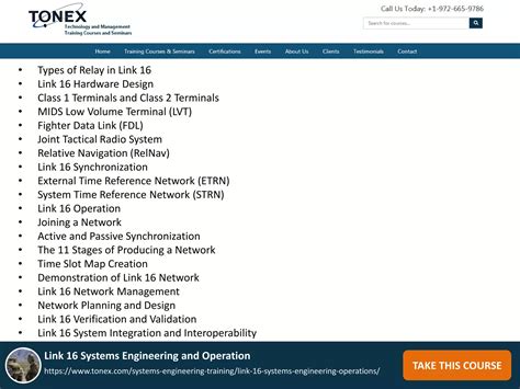Link 16 Systems Engineering And Operation Pptx