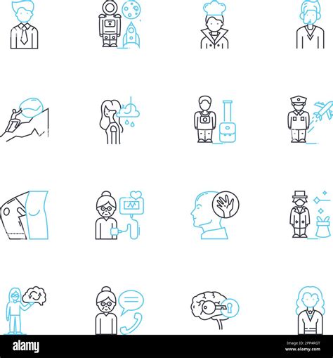 Homogenization Linear Icons Set Uniformity Consistency Standardization Blend Equalization