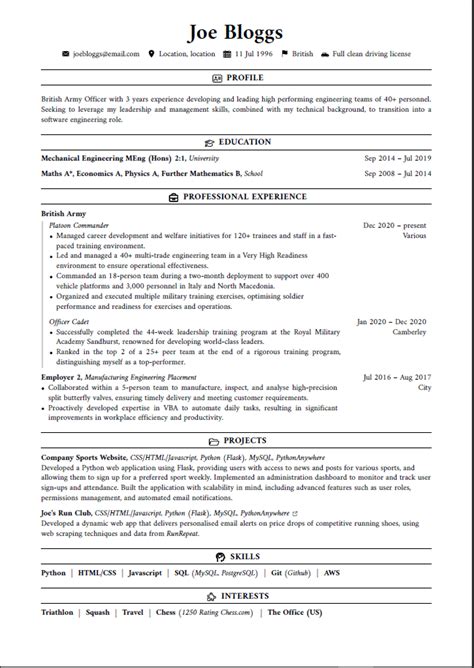 Looking For Advice On Resume Switching Career Into Swe Rresumes