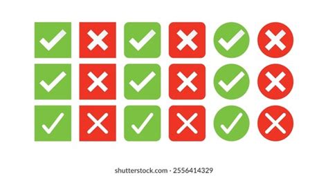 Super Set Different Shape Check Mark Stock Vector Royalty Free