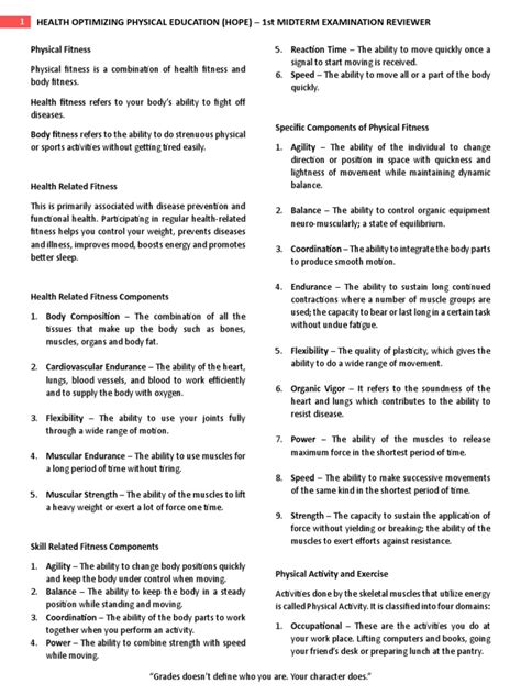 Health Optimizing Physical Education Pdf