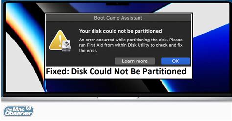 Fixed Your Disk Could Not Be Partitioned Boot Camp Error