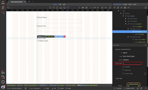 Dynamically Check Radio Buttons And Checkboxes Forms And Data Validation Wappler Community