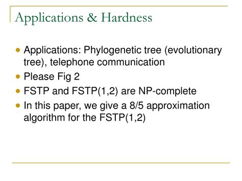 ppt full steiner tree problem definitions algorithms and applications powerpoint