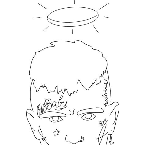 Lil Peep Coloring Pages Crying Dove