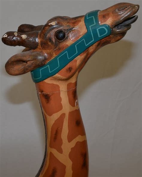Authentic 60 X 51 Carousel Giraffe Carved By Looff Lot 213