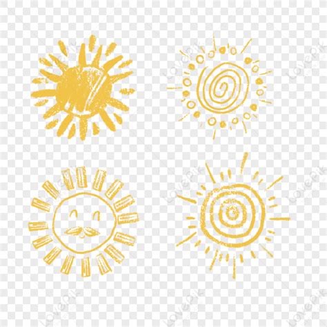 낙서 만화 일러스트 노란 태양아름다운노랑그래피티 Png 일러스트 무료 다운로드 Lovepik