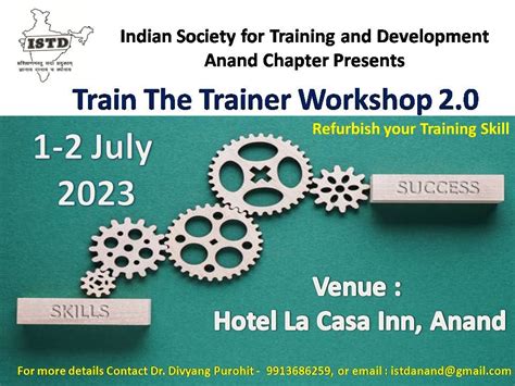 dr raju rathod on linkedin the most awaited workshop of istd anand is